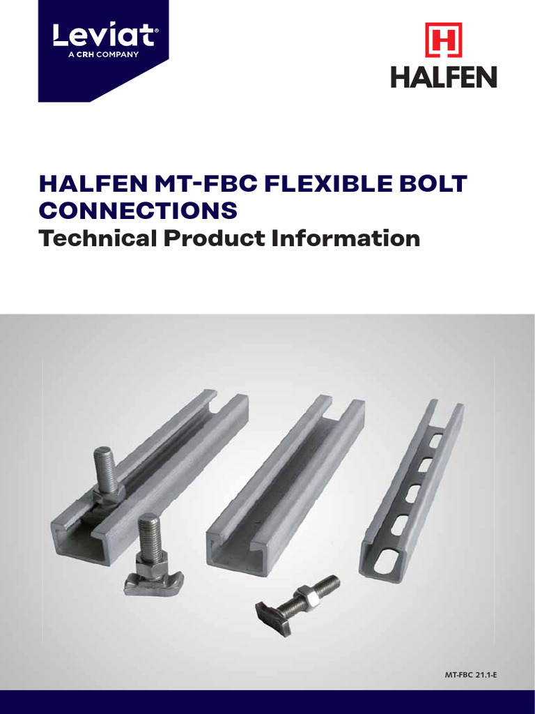 Halfen - MT FBC 21.1 e | PDF | Screw | Bending