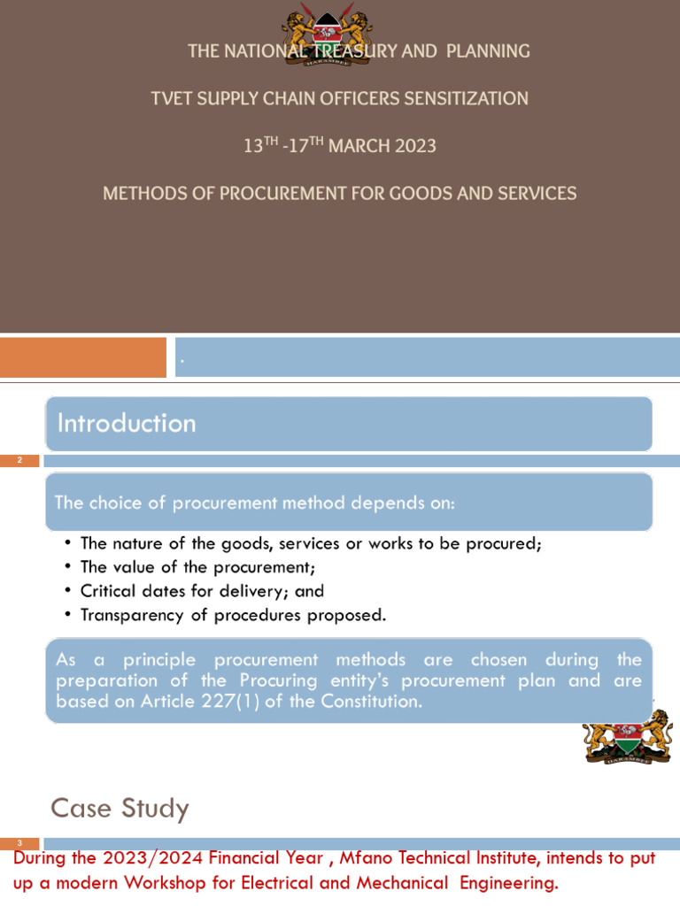 Procurement Methods Overview | PDF | Auction | Business