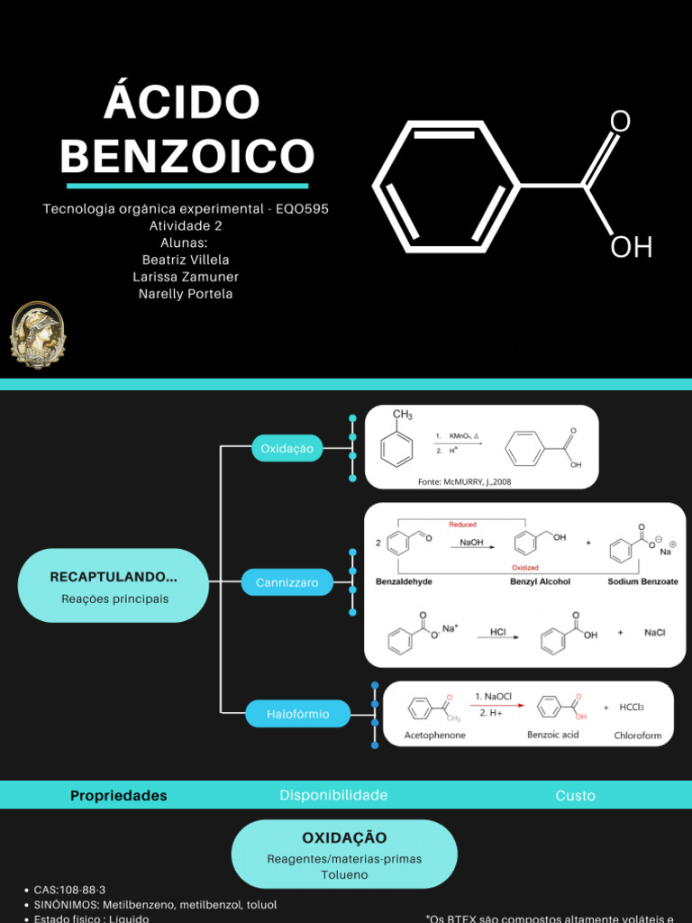 Trabalho Ácido Benzoico | PDF