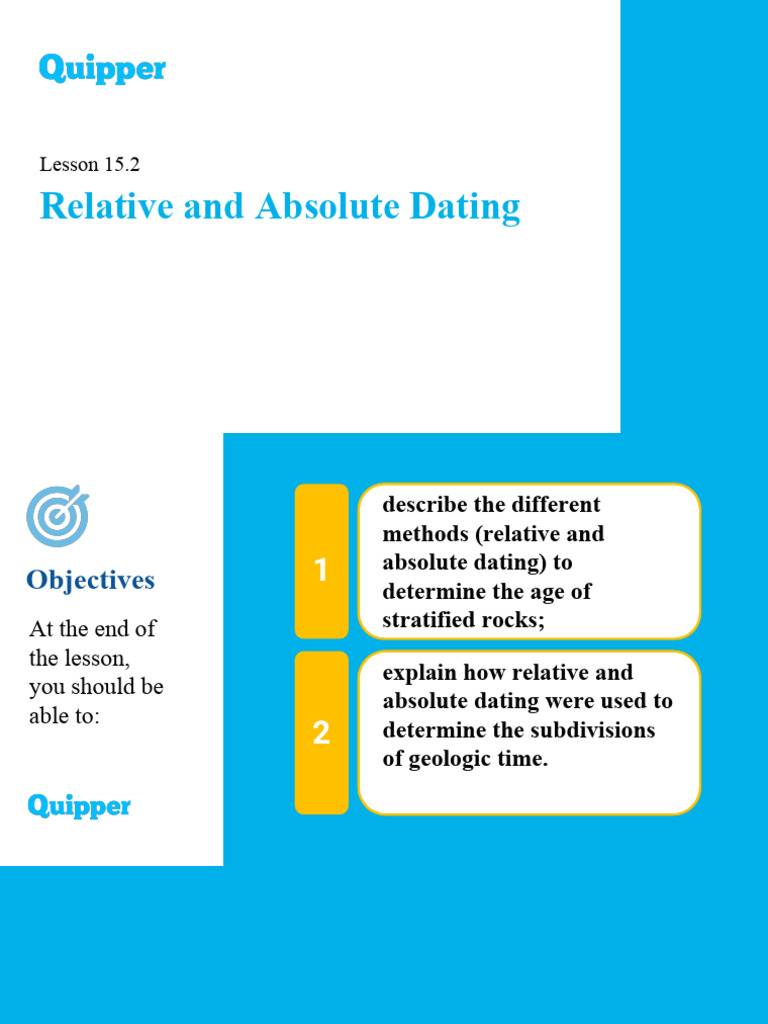 Earth Science SHS 15.2 Relative and Absolute Dating | PDF ...