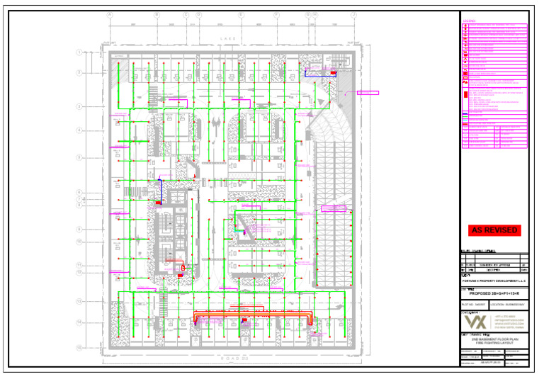 FF-03 2ND Basement Floor | PDF | Fire Sprinkler System | Hydraulic ...