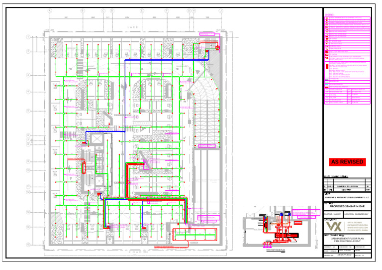 FF-02 3RD Basement Floor | PDF | Fire Sprinkler System | Manufactured Goods