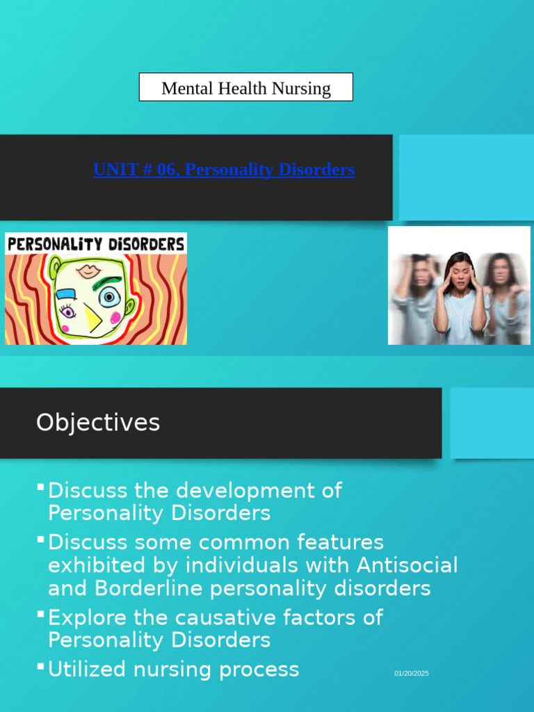 Unit 06 Personality Disorders | PDF | Personality Disorder | Borderline ...
