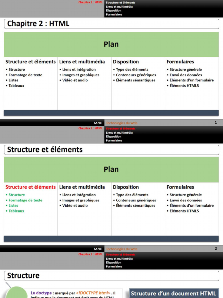 Chapitre 2 HTML 2024 StuV-1-20 | PDF
