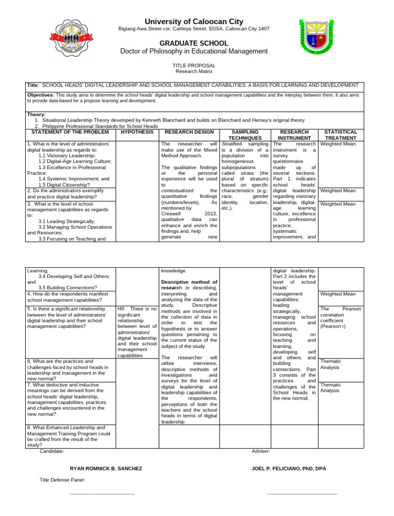 Digital Leadership in School Management | PDF | Scientific Method ...