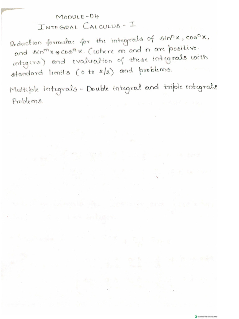 Integral Calculus | PDF