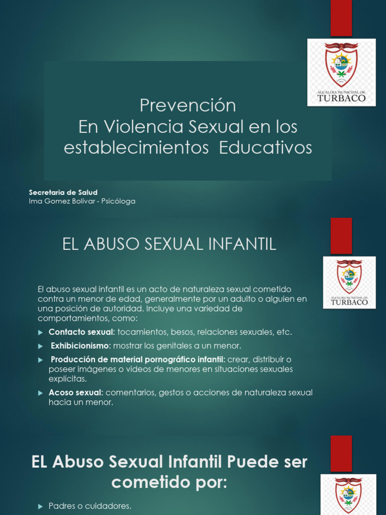 Prevención de Violencia Sexual en Los Establecimientos Educativos | PDF | Trastorno mental ...
