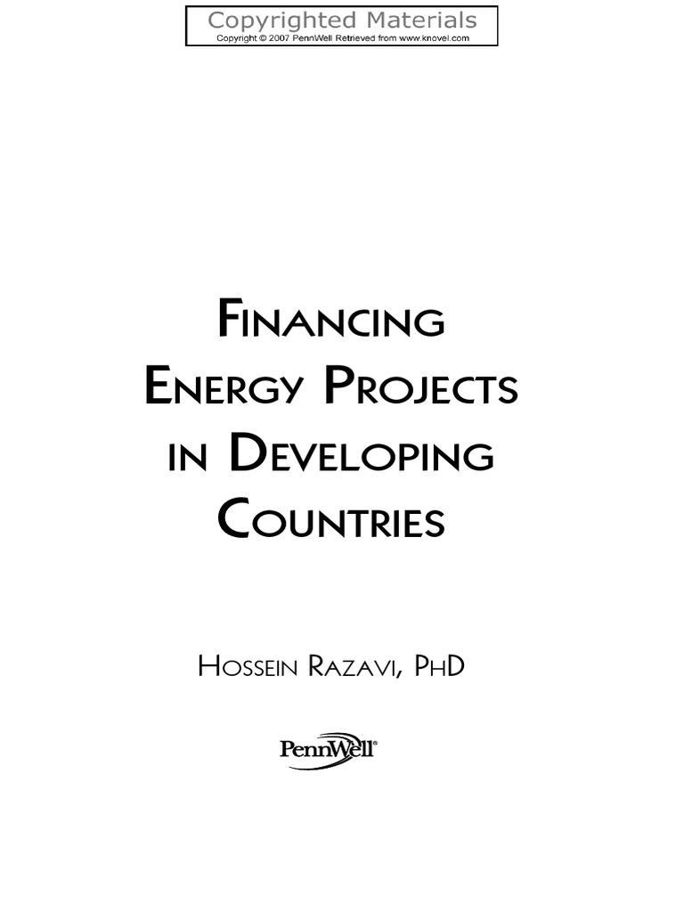 Razavi, Hossein - Financing Energy Projects in Developing Countries ...
