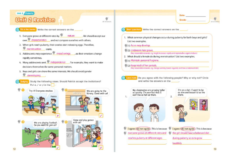 WB1 Unit2 Revision | PDF