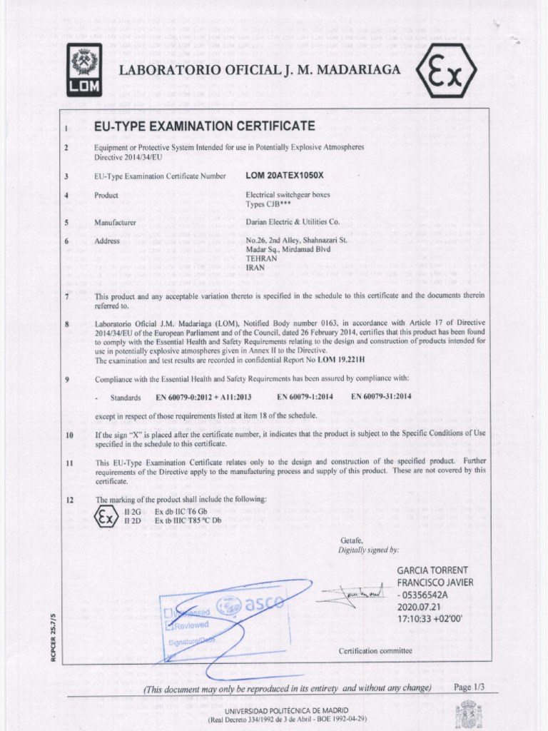 Atex - Jb Darian | PDF | Electronics | Power (Physics)