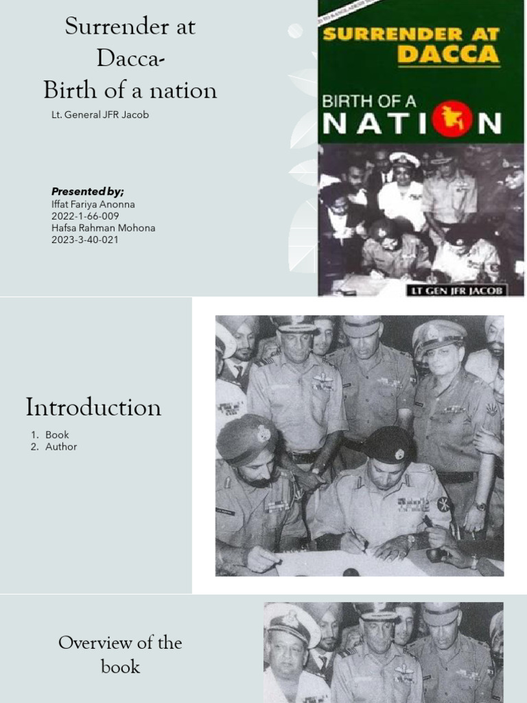 Surrender at Dhaka Slide | PDF