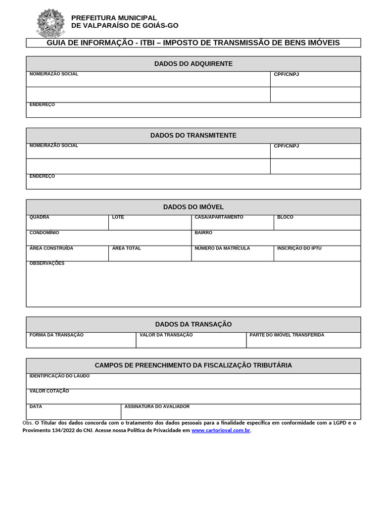 GUIA DE ITBI 2023 3 | PDF GUIA DE ITBI 2023 3 | PDF