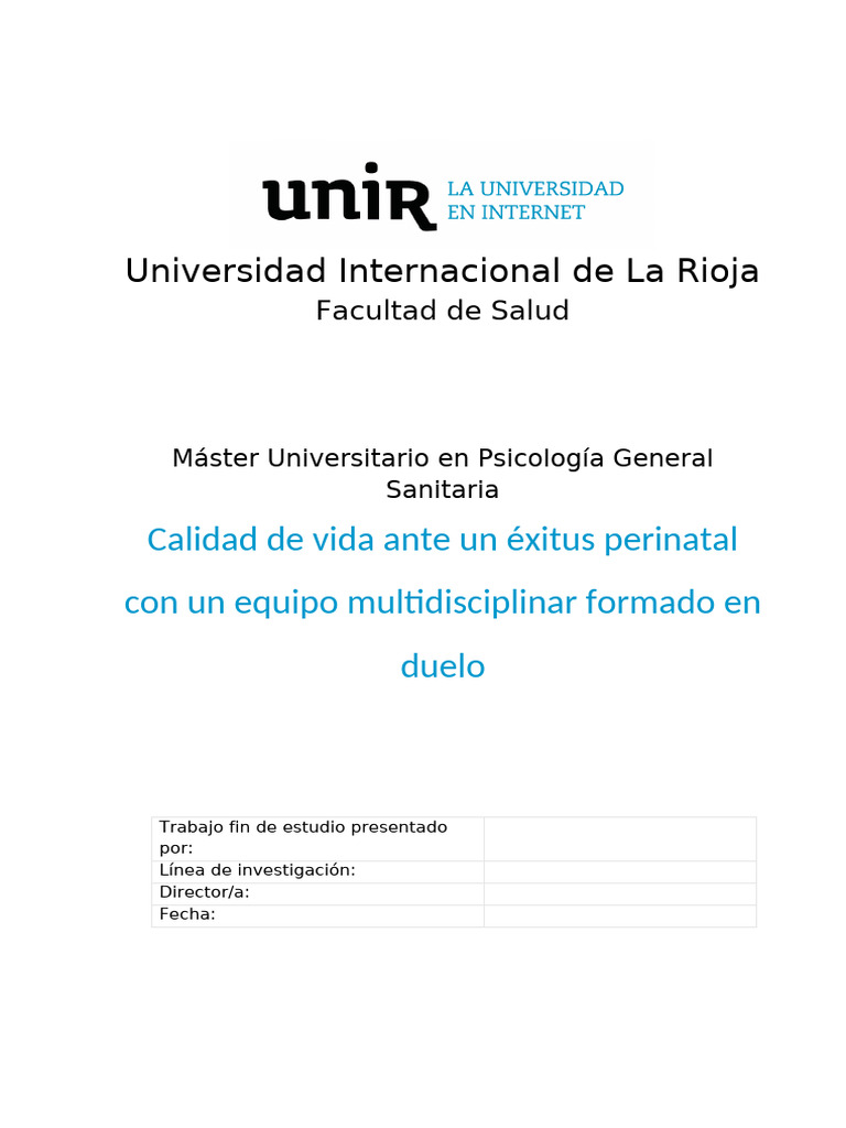 Xitus Perinatal Con Un Equipo Multidisciplinar. Avance2 | PDF | Dolor ...