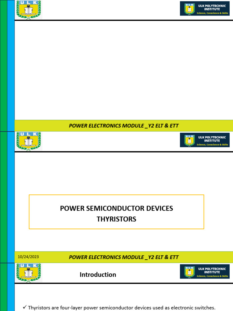 POWER ELECTRONICS - Lecture 2 | PDF | Power Electronics | Electrical Components