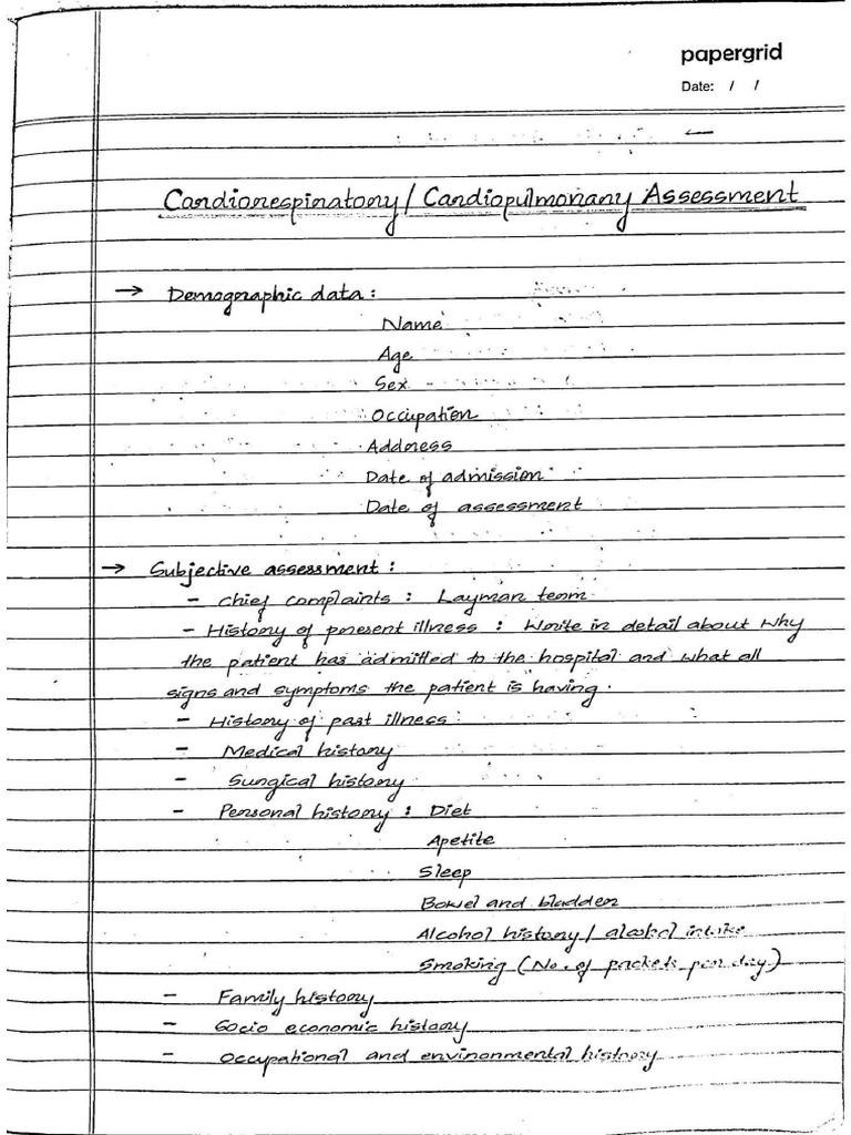 PT? Assessment | PDF
