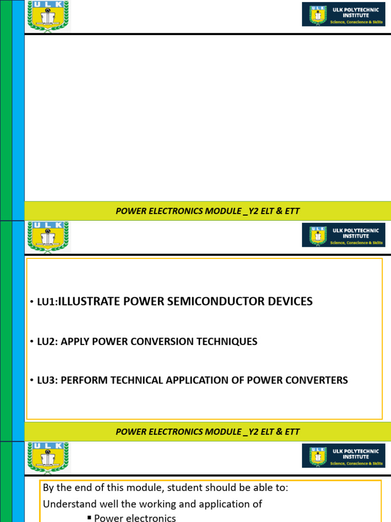 POWER ELECTRONICS - Lecture 1 | PDF | Bipolar Junction Transistor ...