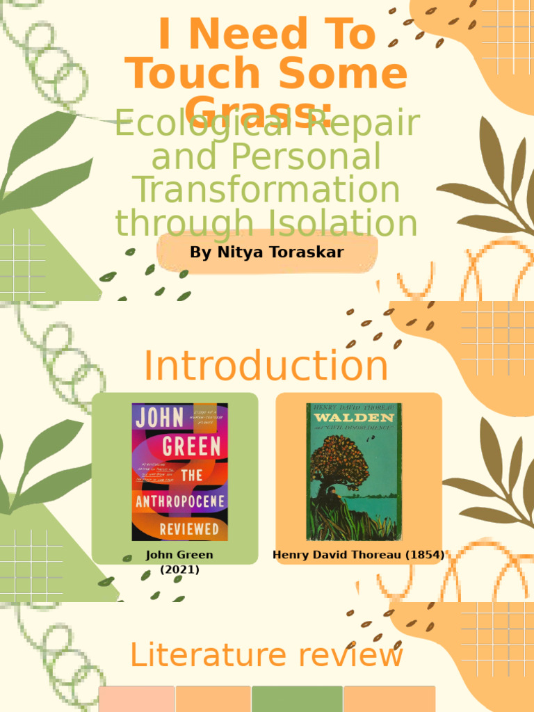 I Need To Touch Some Grass | PDF