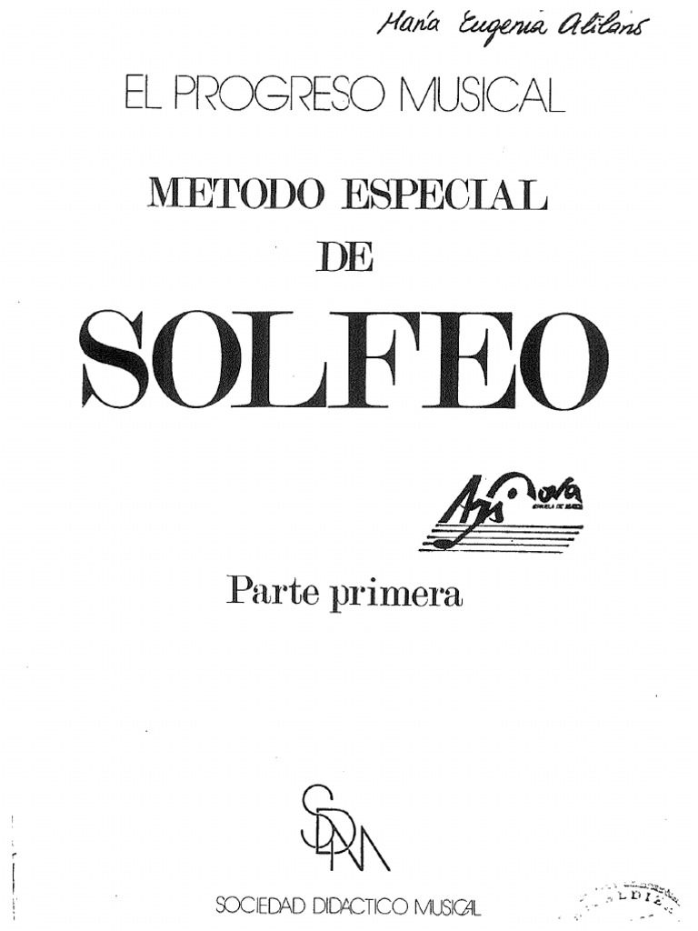 Método Especial de Solfeo ARS NOVA Libro 1 | PDF