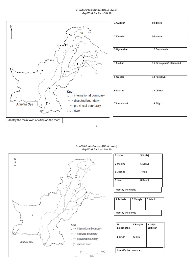 Lecture 1A-Map Work (With Answers) | PDF | Geodesy | Geography