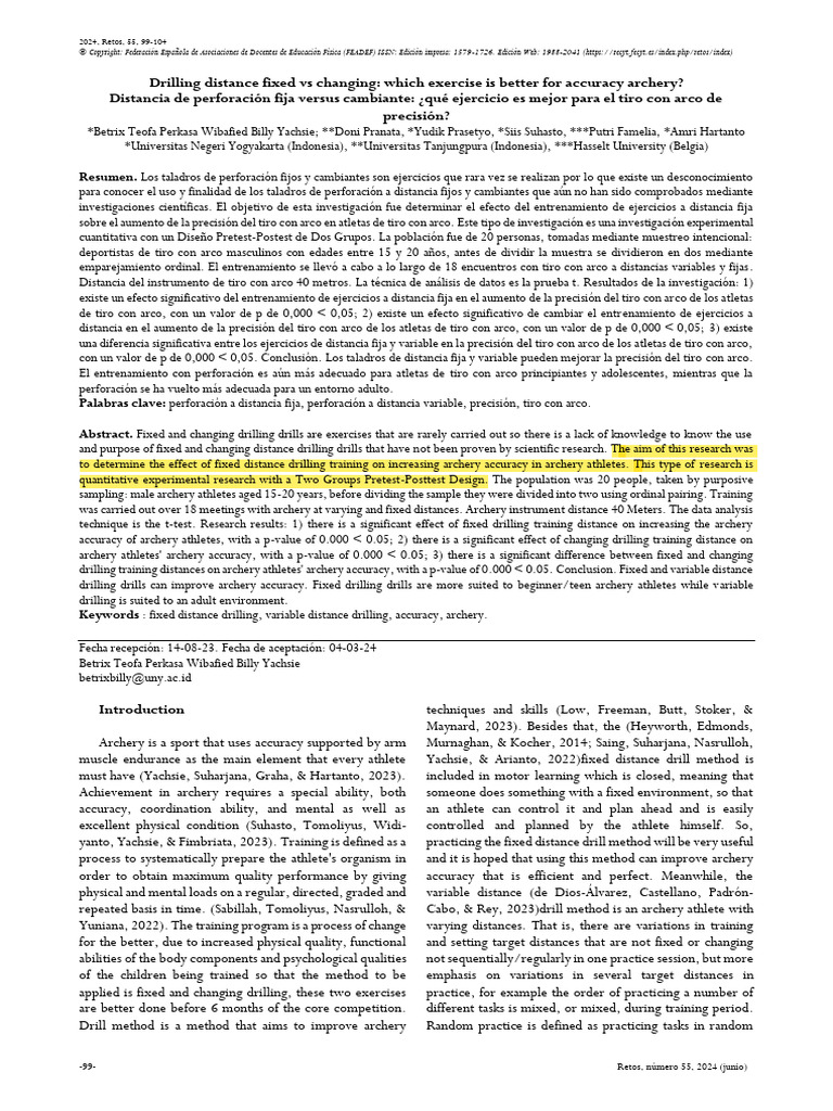 Drilling Distance Fixed Vs Changing Which Exercise Is Better For ...
