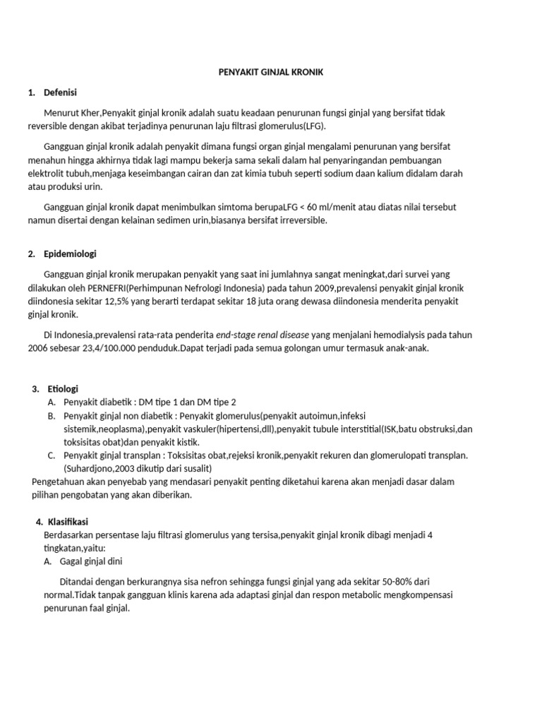 Penyakit ginjal kronik zakia mingggu 3 | PDF