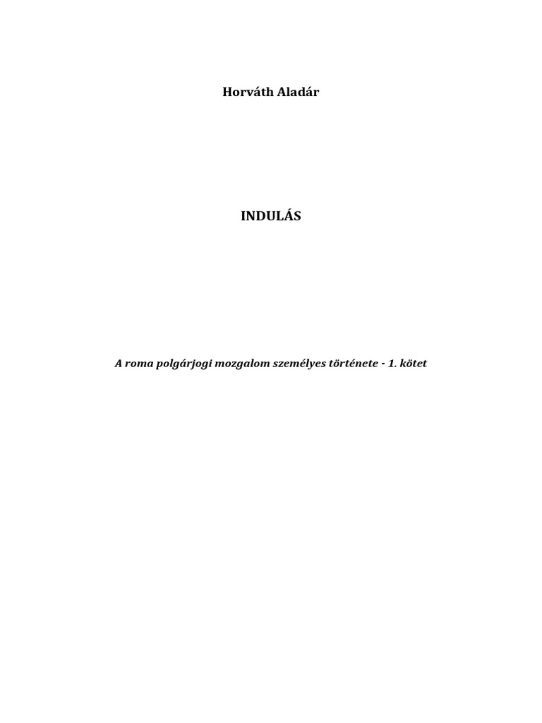 Indulas I. Resz Az en Utam | PDF