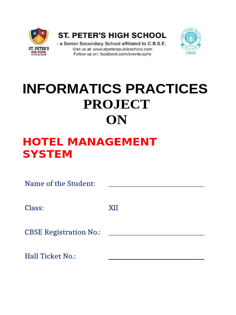 HOTEL MANAGEMENT SYSTEM | PDF | Python (Programming Language) | Sql HOTEL MANAGEMENT SYSTEM | PDF | Python (Programming Language) | Sql