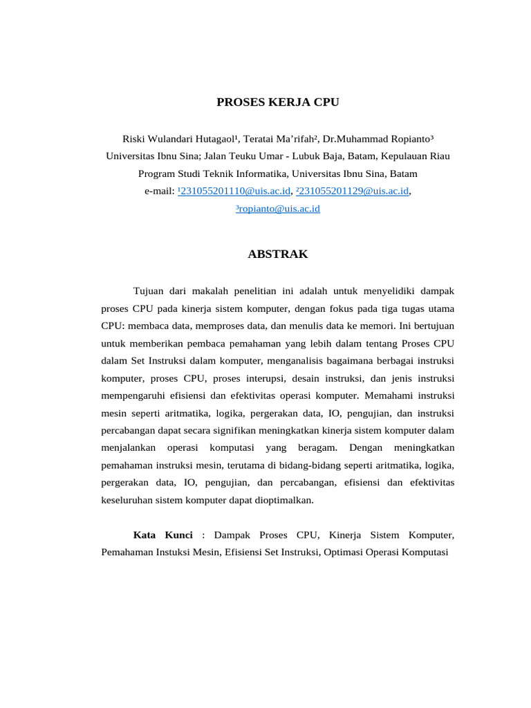 Proses_Kerja_CPU | PDF
