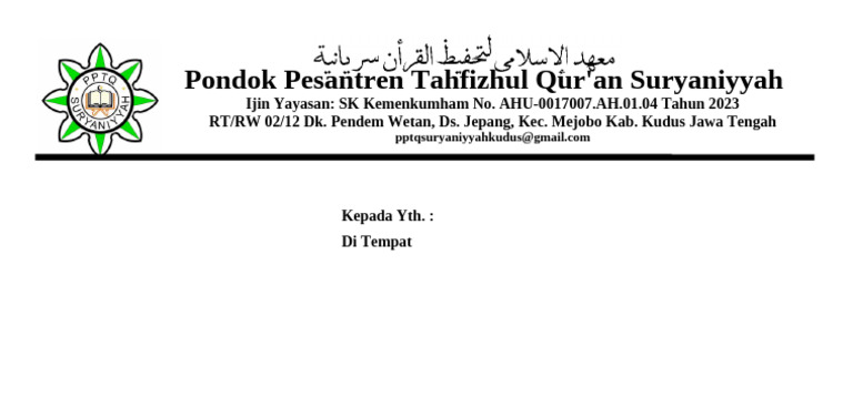 Amplop Surat Kop Warna | PDF