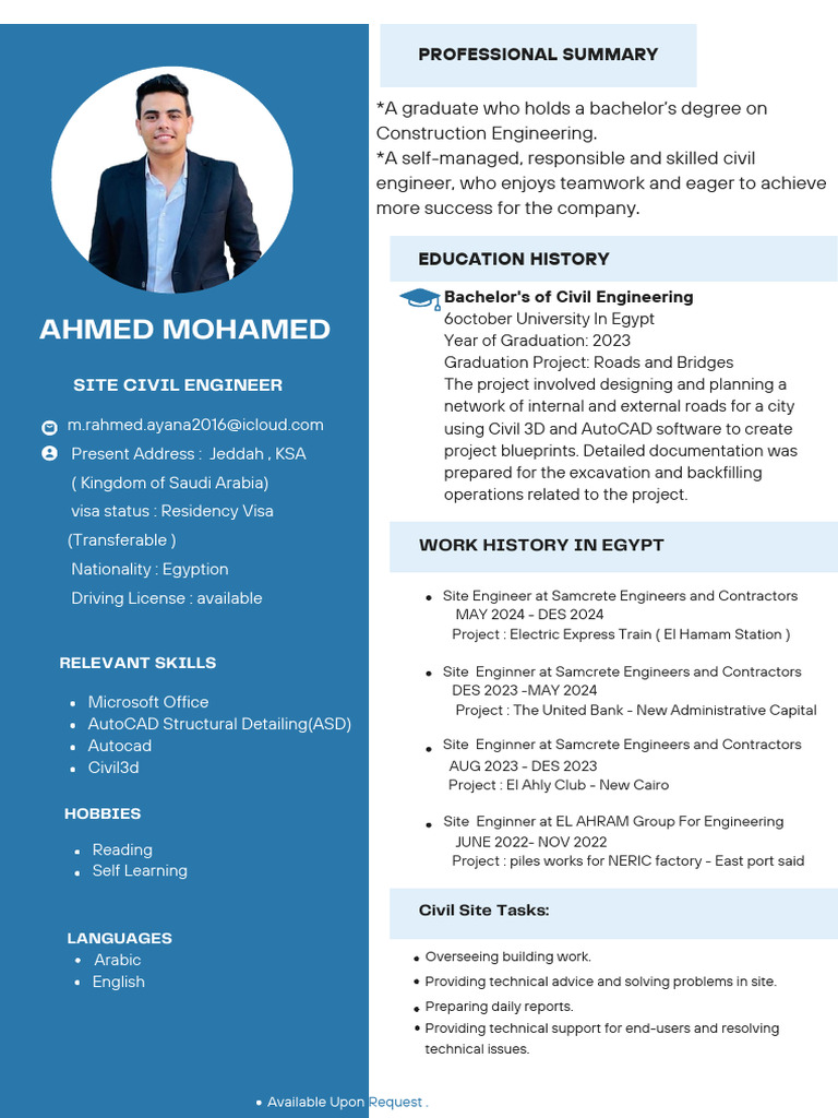 Ahmed Mohamed CV | PDF