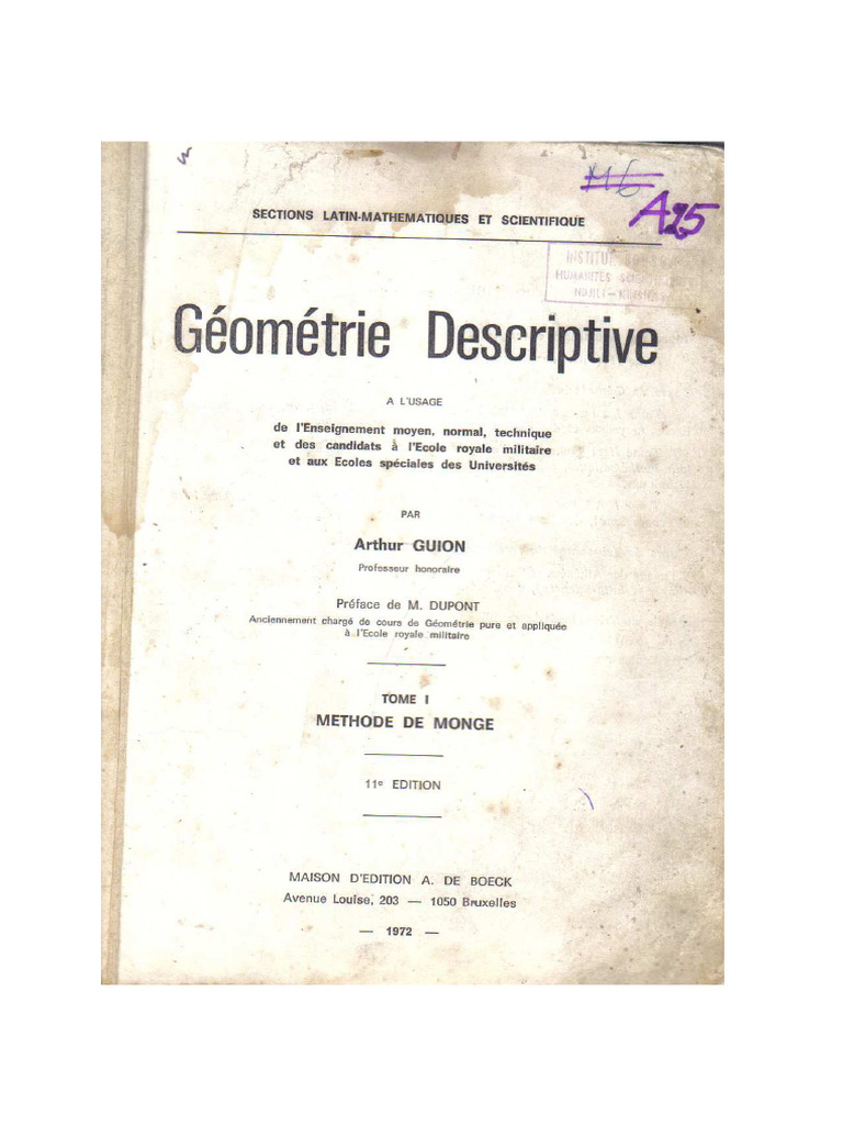 Geometrie Descriptive | PDF