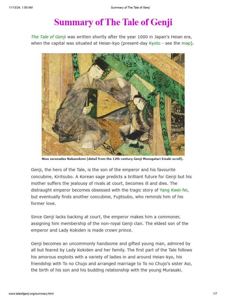 ENG 15-Tale of Genji | PDF | The Tale Of Genji | Japanese Literature