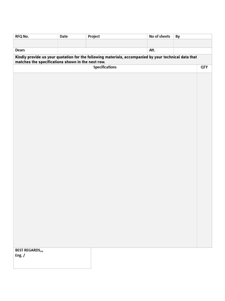 rfq | PDF