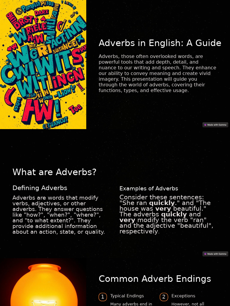 Adverbs in English A Guide | PDF | Adverb | Adjective