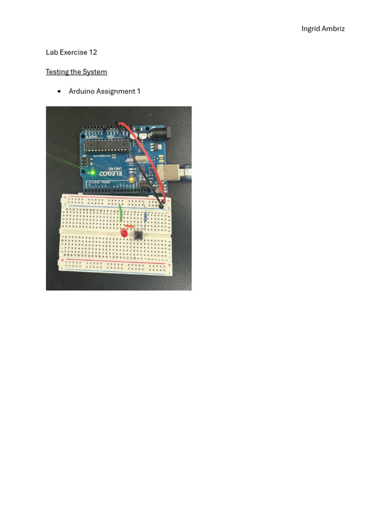 Arduino Assignments Overview and Diagrams | PDF