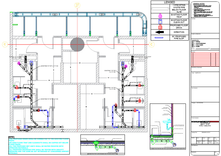 Drainage Layout and Connection Details | PDF | Architectural Elements ...
