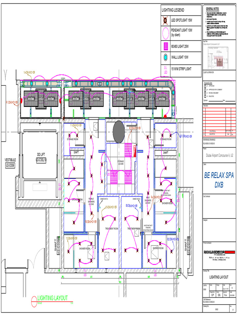 Rld-Xxxxx-El-00002-01 Lighting Layout | PDF