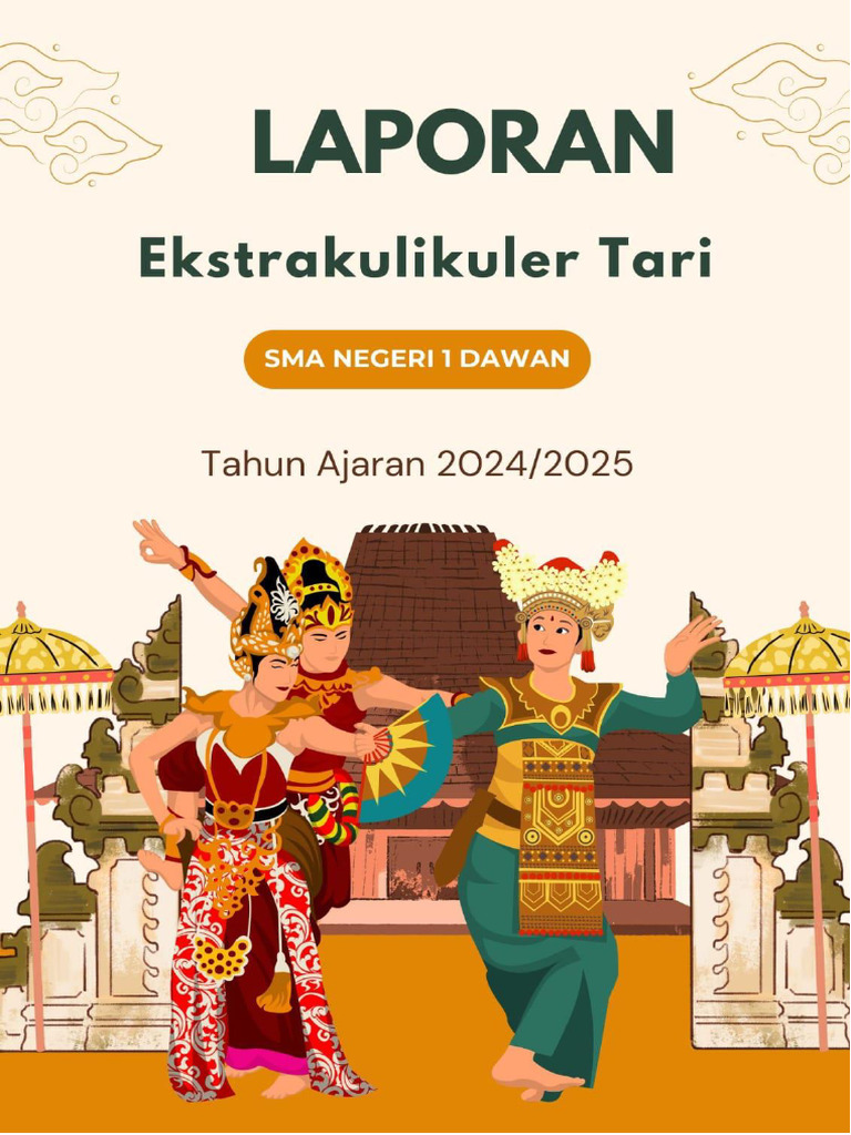 Laporan Ekstrakurikuler Tari 2024-2025 | PDF