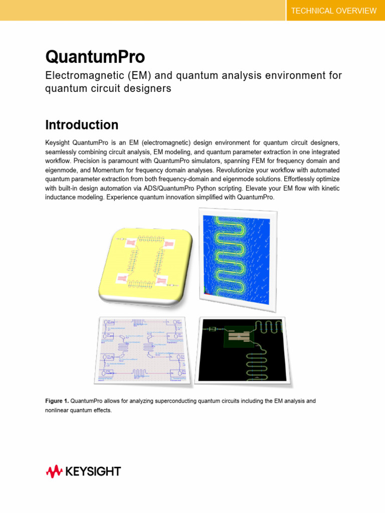 QuantumPro Electromagnetic (EM) and Quantum Analysis Environment For Quantum Circuit Designers ...