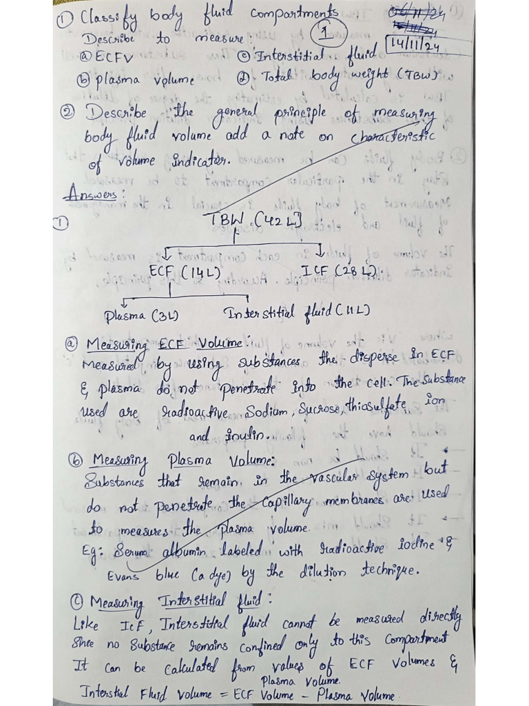 physiology assignment 01 | PDF