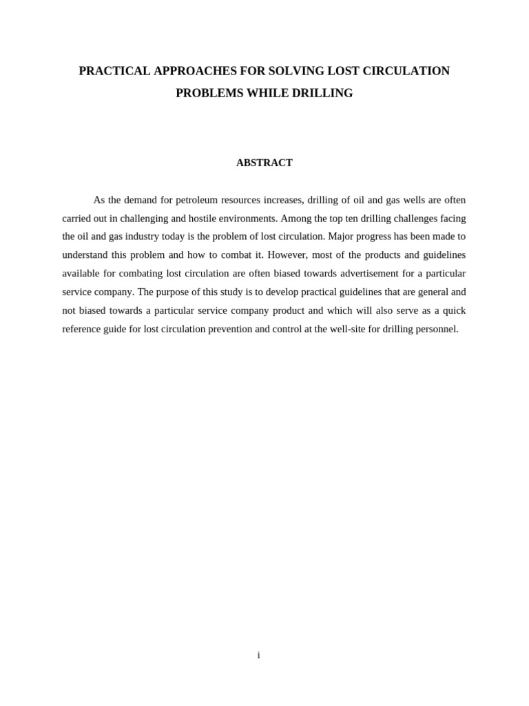 Practical Approaches For Solving Lost Circulation Problems While Drilling | PDF | Foam | Casing ...