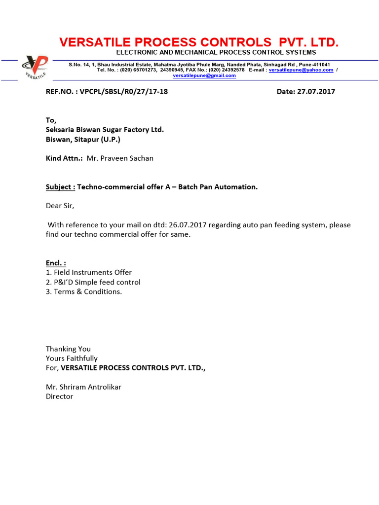 Covering Letter | PDF