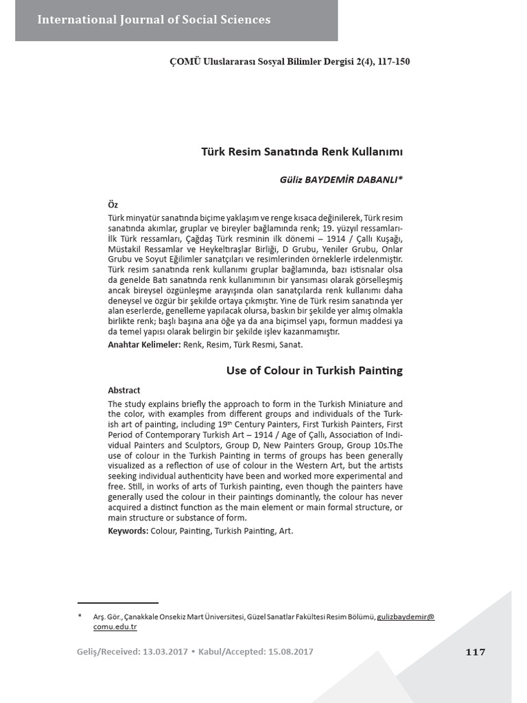 Türk Sanatında Renk | PDF