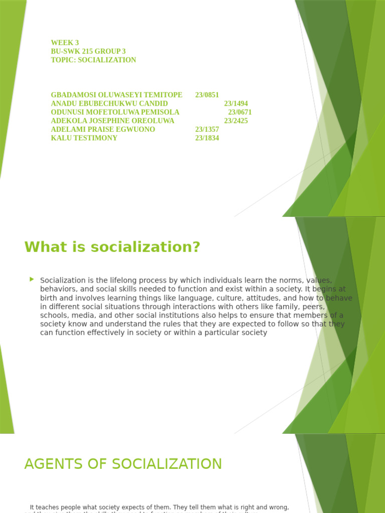 Socialization Group 3 | PDF | Socialization | Reinforcement
