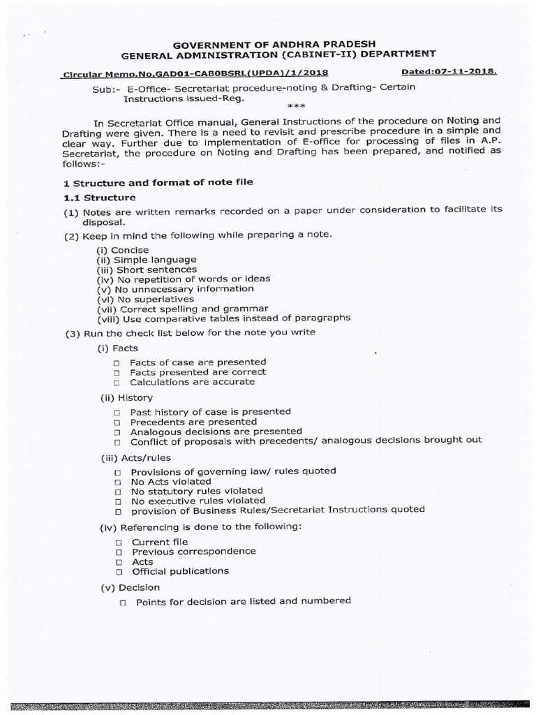 e Office Sectt Procedure0001 (3) | PDF