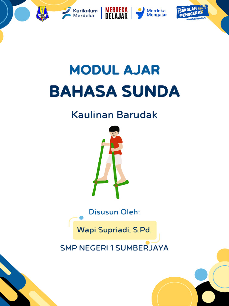 Biru Kuning Profesional Modern Cover Modul Pembelajaran Dokumen A4 ...