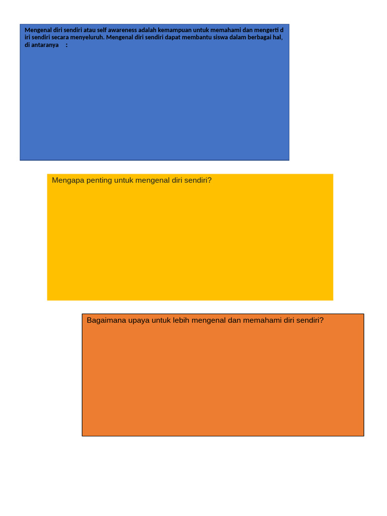 LKPD Mengenal Diri Sendiri | PDF