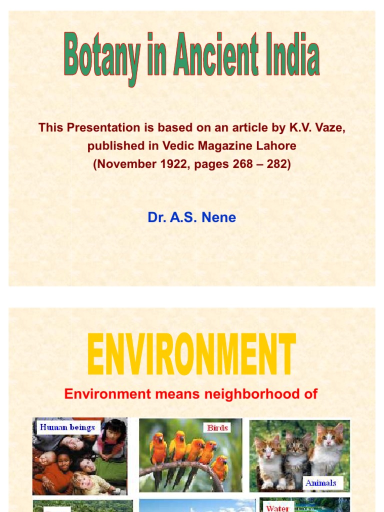 Botany of Ancient India | PDF | Trees | Wood