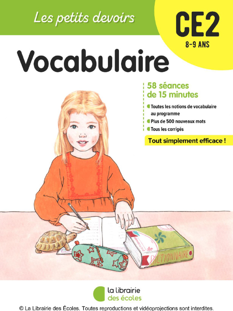Vocabulaire CE2 Petits Devoirs (Elisabeth Spiering) | PDF