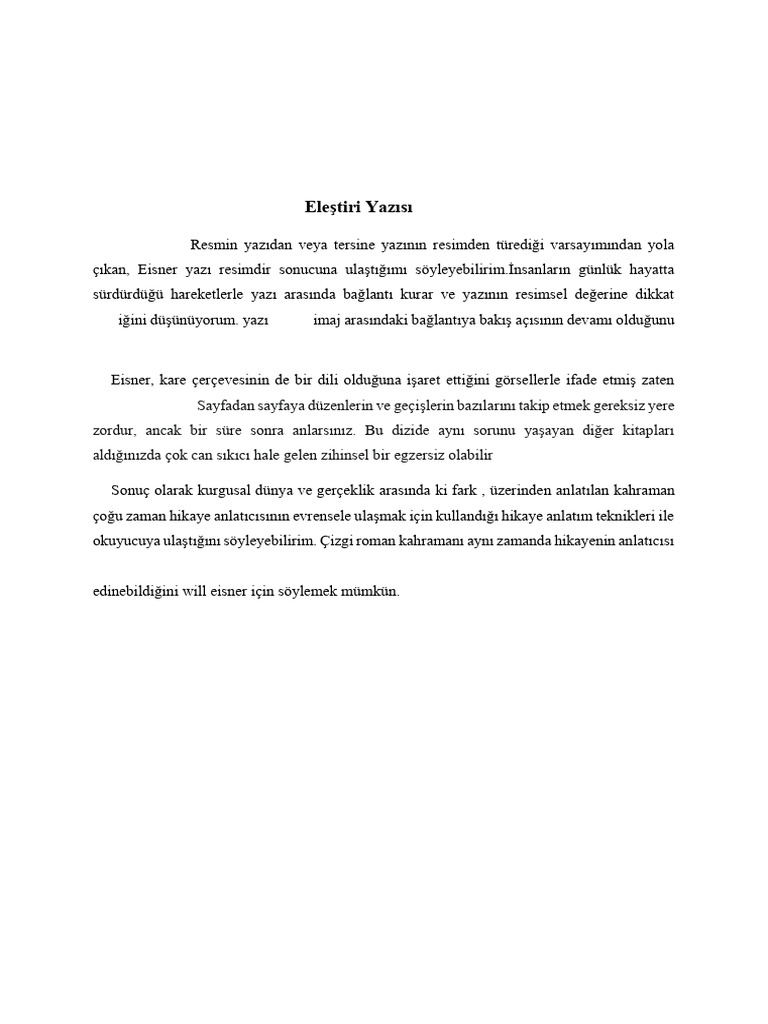 Will Eisner Theory of Comics and Sequential Art | PDF